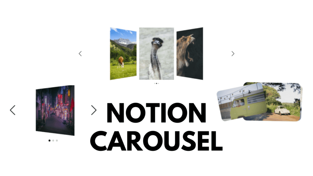 5 Different Image Carousel Notion Themes Notionplus Blog Rich Notion Widgets 