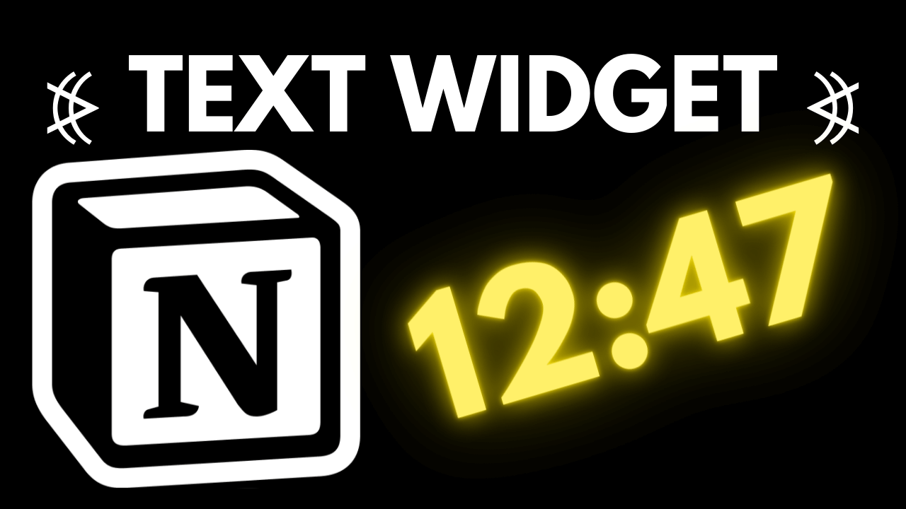How To Create A Notion Text Widget Notion Widgets Notionplus Blog Notion Widgets